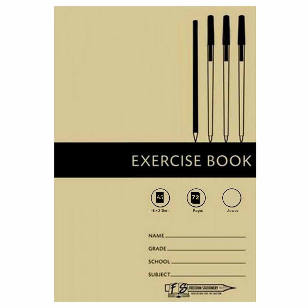 Freedom 72 Page A5 Exercise Books Unruled - 2042