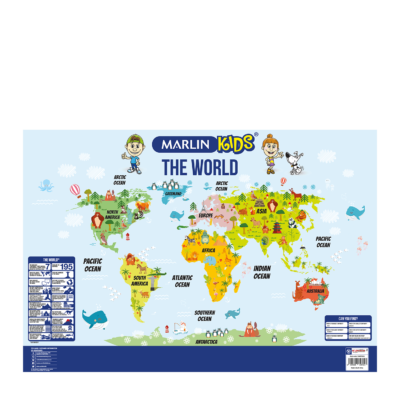Marlin Kids Educational Wall Chart The World - CHART0028
