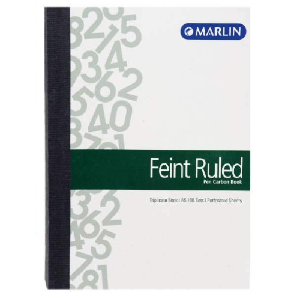 Marlin A5 Duplicate Feint Book - 070D