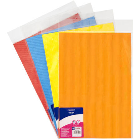 Marlin Kids Colour Kraft Pre-Cut Book Covers A4 5's - 001R