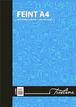 Treeline A4 Duplicate Carbon Book Feint 100 Page - 48-5801-00 ...