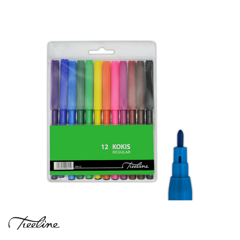 Treeline Koki Pens 12's Regular Felt Pens - 22-1212-30