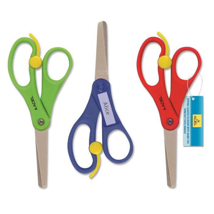 ADEL NAME TAG SCHOOL SCISSORS DISPLAY - DAADL4012