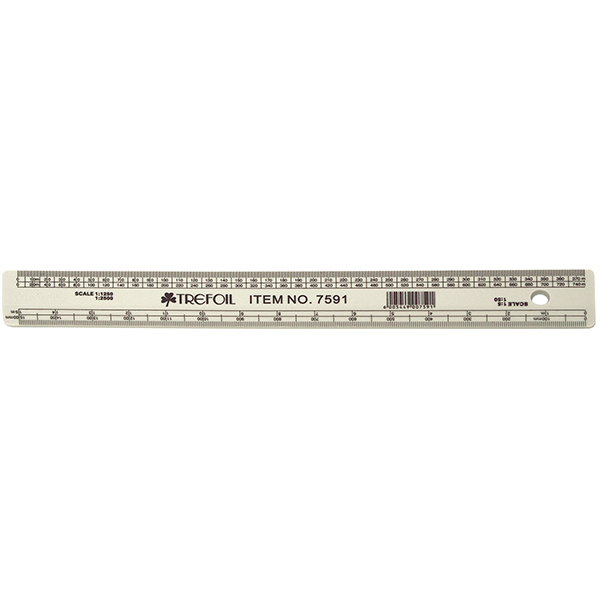 TECHNICAL DRAWING FLAT SCALE RULER 30CM #7591-DATEC7591 - Stationery ...