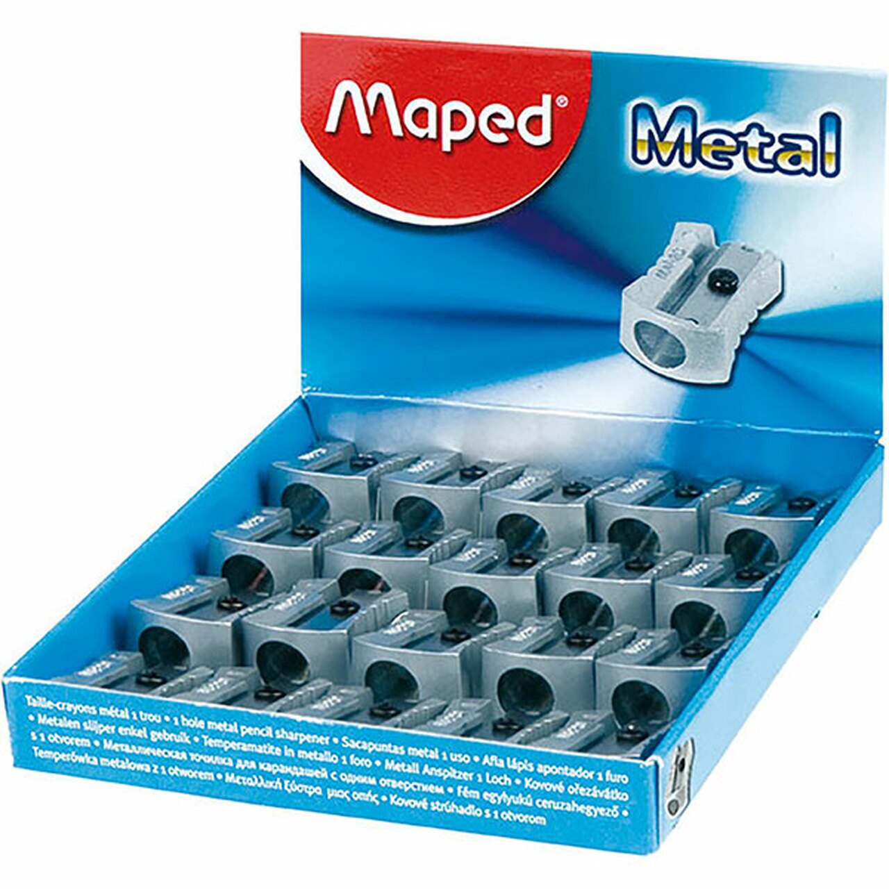 MAPED Sharpener 1 Hole Classic Metal – Display (Each) – 506600 ...