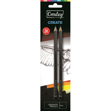 CROXLEY Pencils Excellence 2H- 2 Pack carded - PCLC2H - Stationery ...