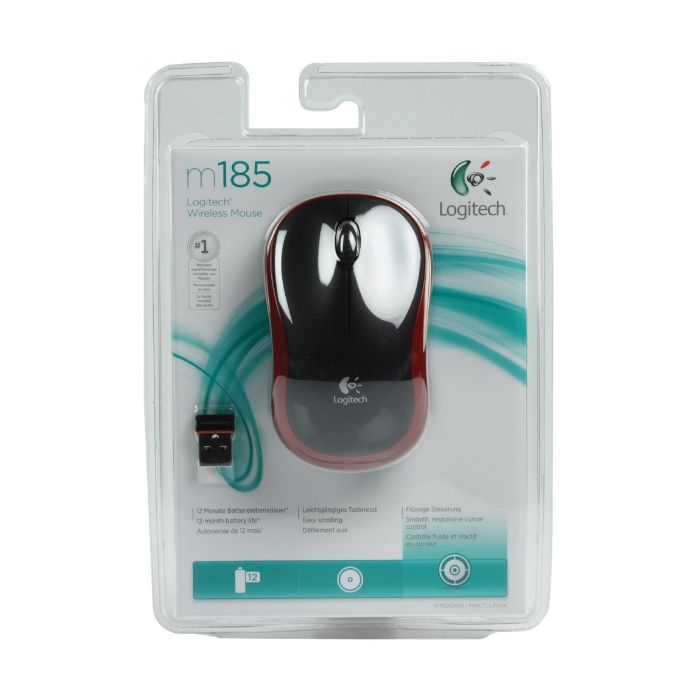 LOGITECH WIRELESS MOUSE BLACK AND RED OPTICAL – LT910002237 ...