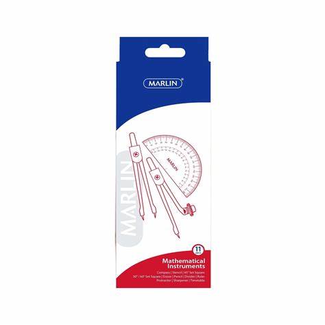 Marlin Math Set 11 Piece In Metal Container - 004A