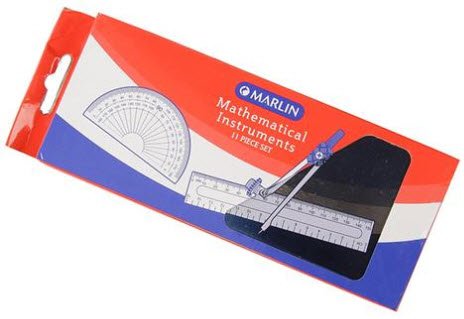 Marlin Math Set 11 Piece In Metal Container - 004A