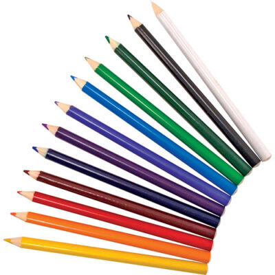 Marlin Kids Tri Jumbo Triangular Colour Pencils 12's - 036R