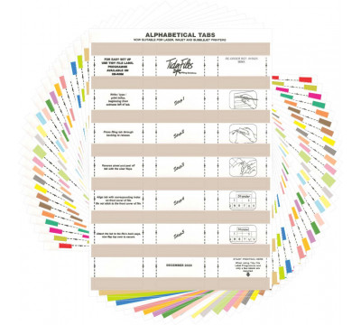 TIDY FILES ALPHABETICAL Labels (Orange) - 015016-PK5