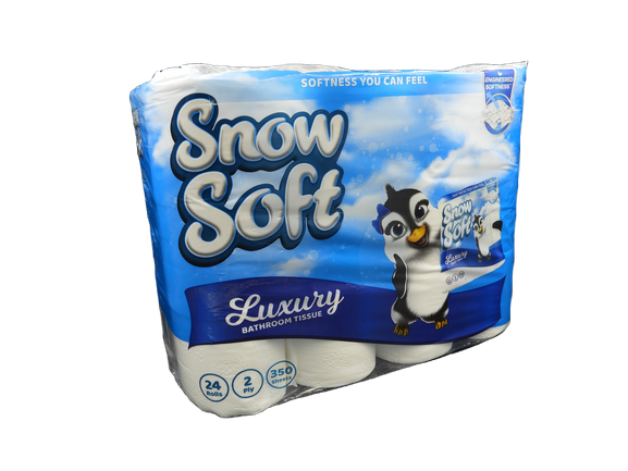 Snowsoft 2ply Toilet paper 24's 350 Sheets - 2-001 - Stationery ...
