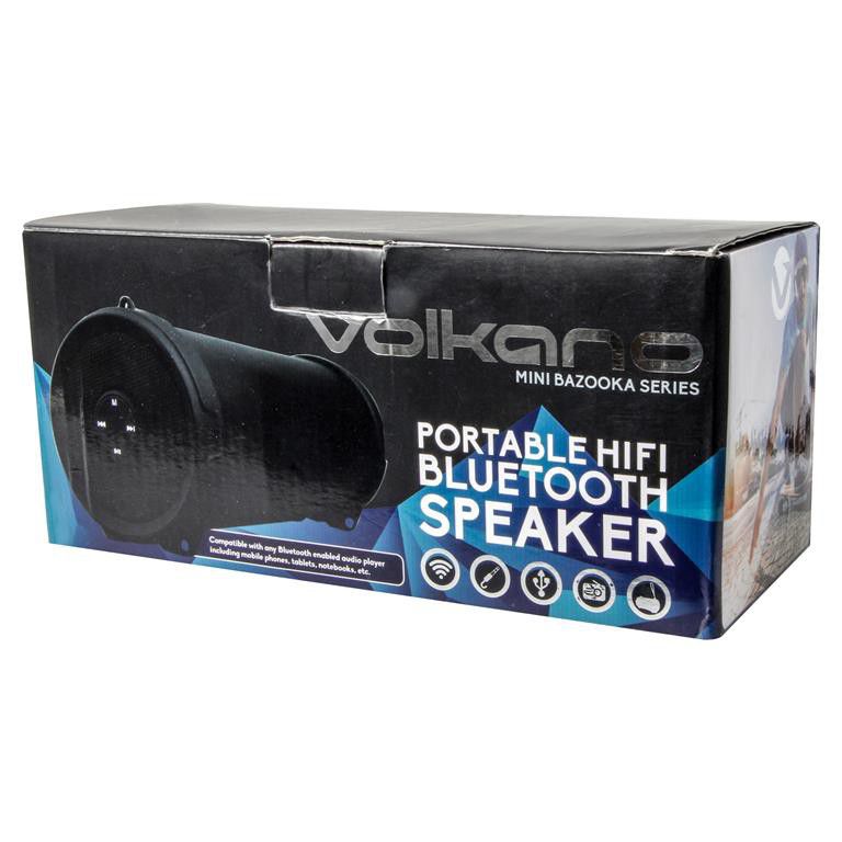 Volkano Mini Bazooka series Bluetooth/Aux/USB/FM Radio-VK-