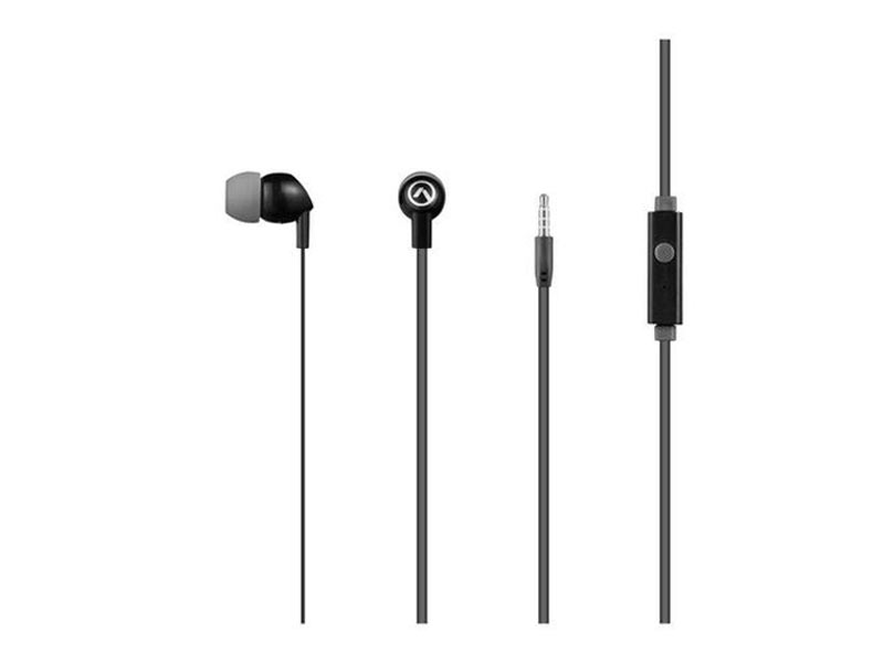 Amplify Pro Black and Grey Vibe series earphones with Mic-AMP-1003-BKGR ...