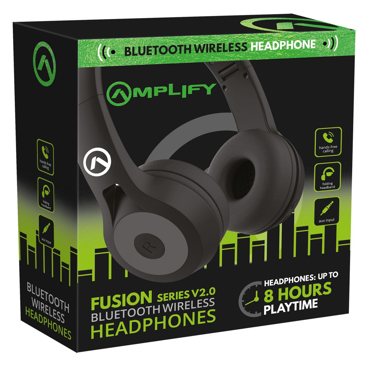 Pro Fusion series Amplify Bluetooth headphone - black/blue-