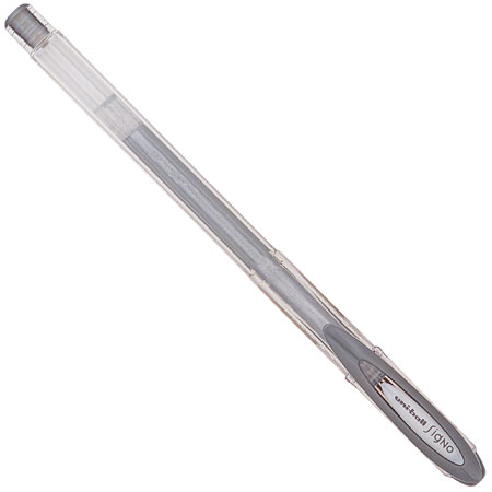 Uni-Ball UM-120 Noble Metal Silver 0.3mm Basic Ballpoint Gel Pen – Each ...