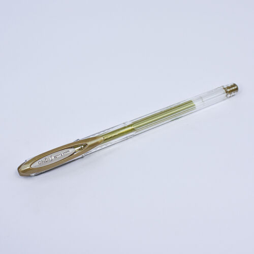 Uni-ball UM-120 Noble Metal Gold 0.3mm Basic Ballpoint Gel Pen - Box of ...