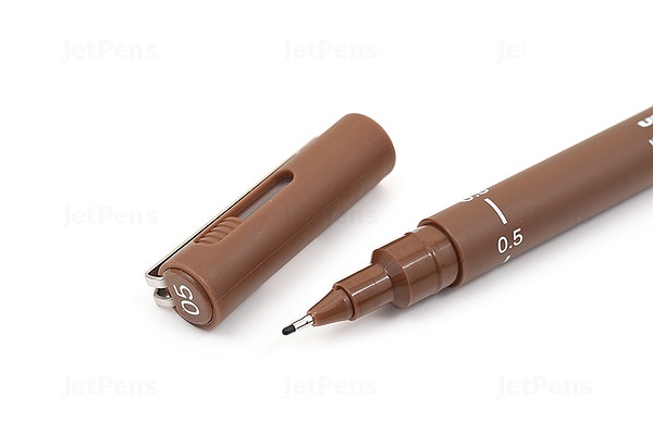 Uni-ball PIN-05-200 0.5mm Sepia Uni PIN Drawing Pen – Each – 41-1564-16 ...