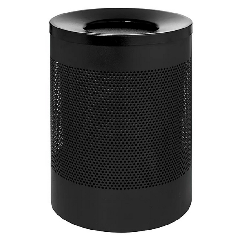 Krost Special Steel Litter Bin - Wide - Perforated - Stainl